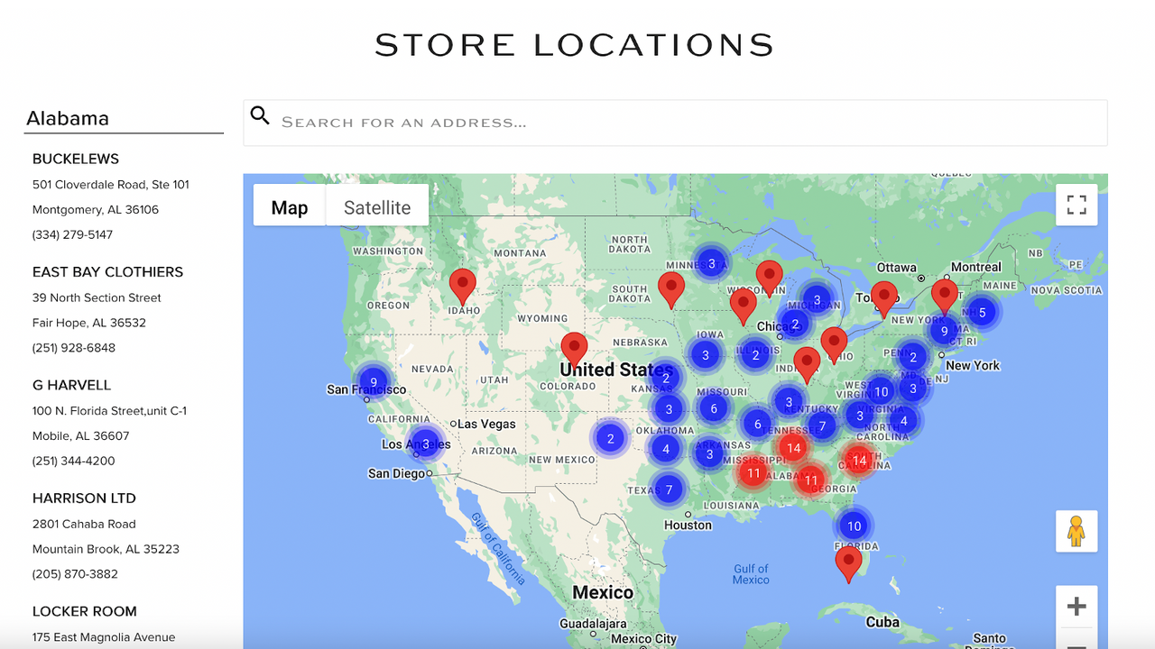 ListR Store Locator app for Shopify | Owlmix