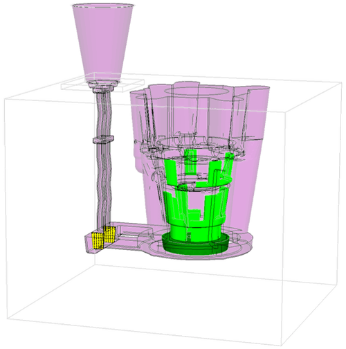 Sand Casting Simulation in PoligonSoft