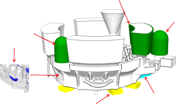 Sand Casting Simulation in PoligonSoft