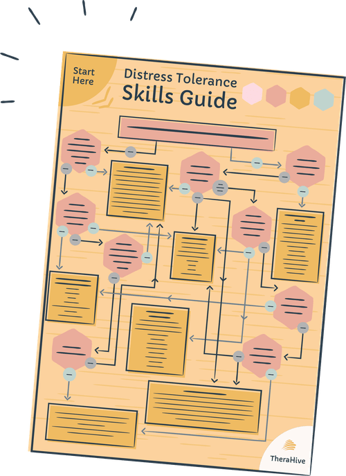 Distress Tolerance Skills Guide Poster