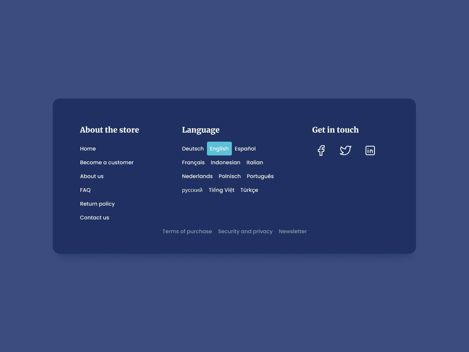 UI Design Daily | Footer