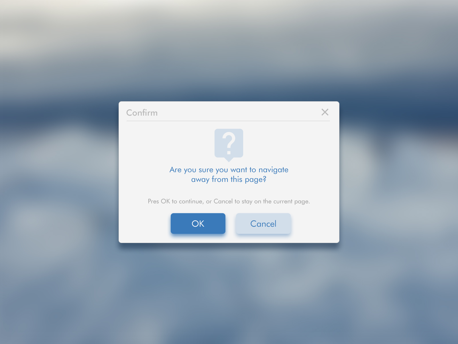 UI Design Daily | Pop Up Message