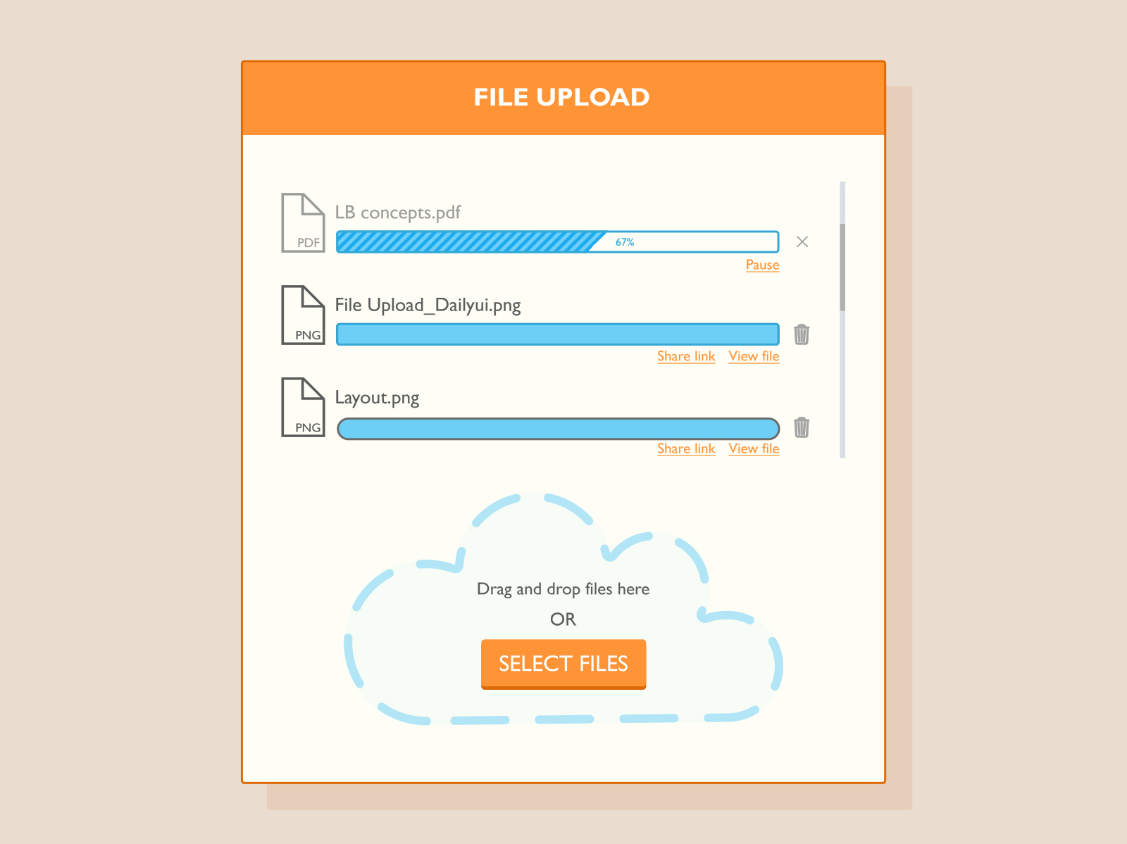UI Design Daily | File Upload