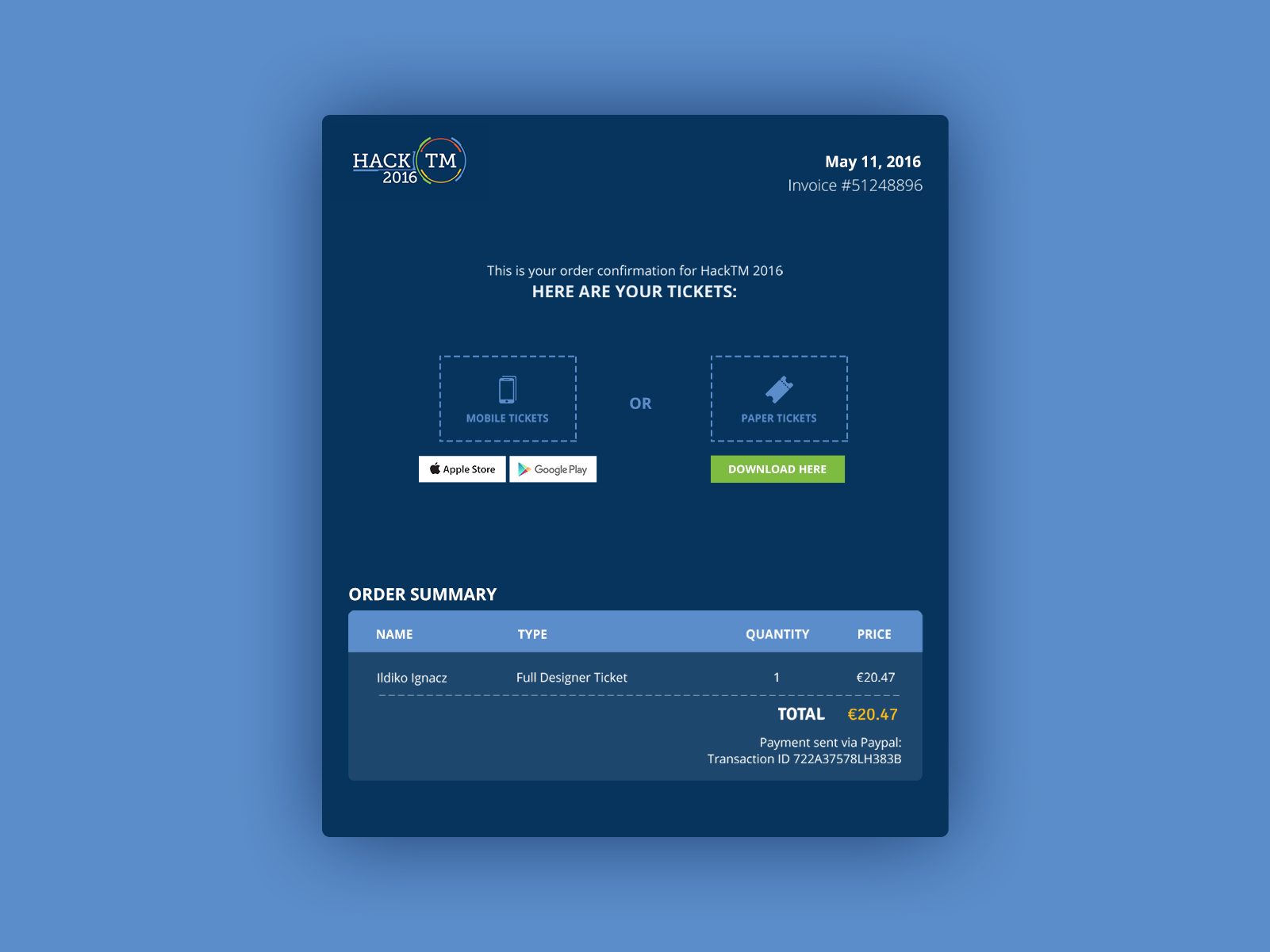 UI Design Daily | Invoice