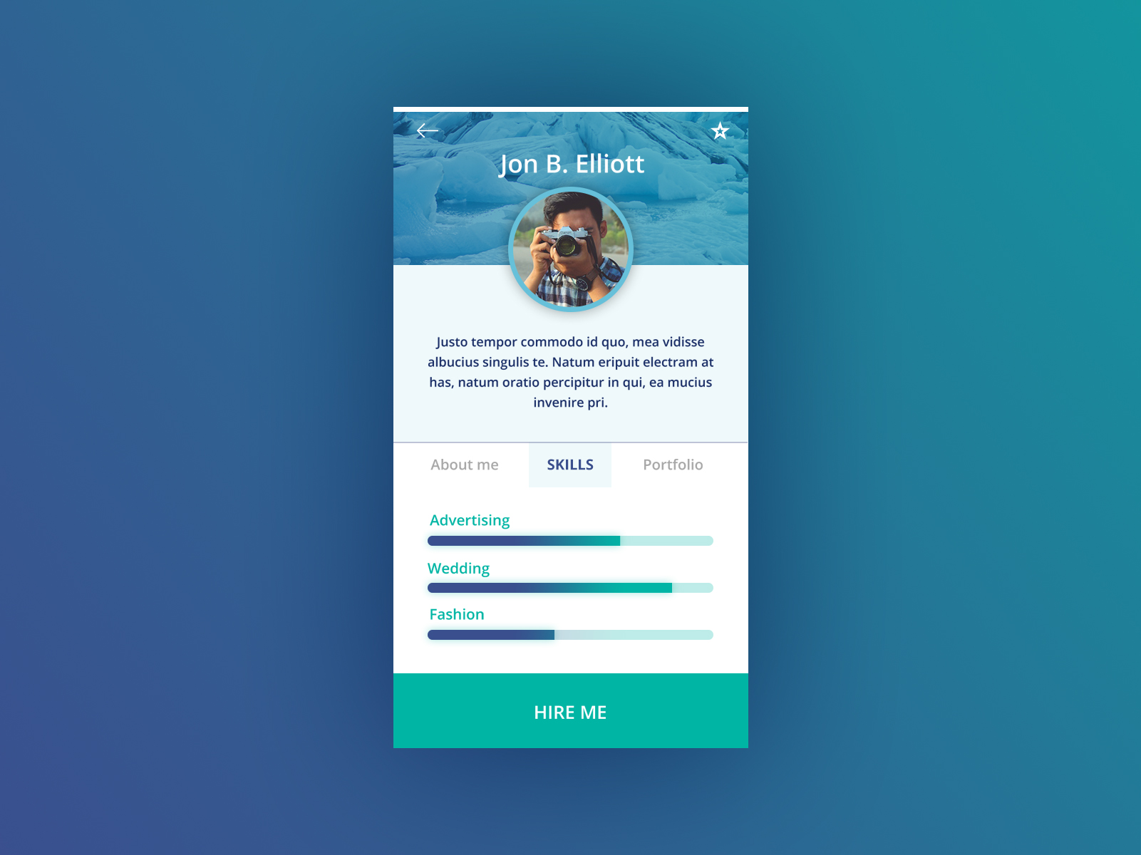 UI Design Daily | Skills Page