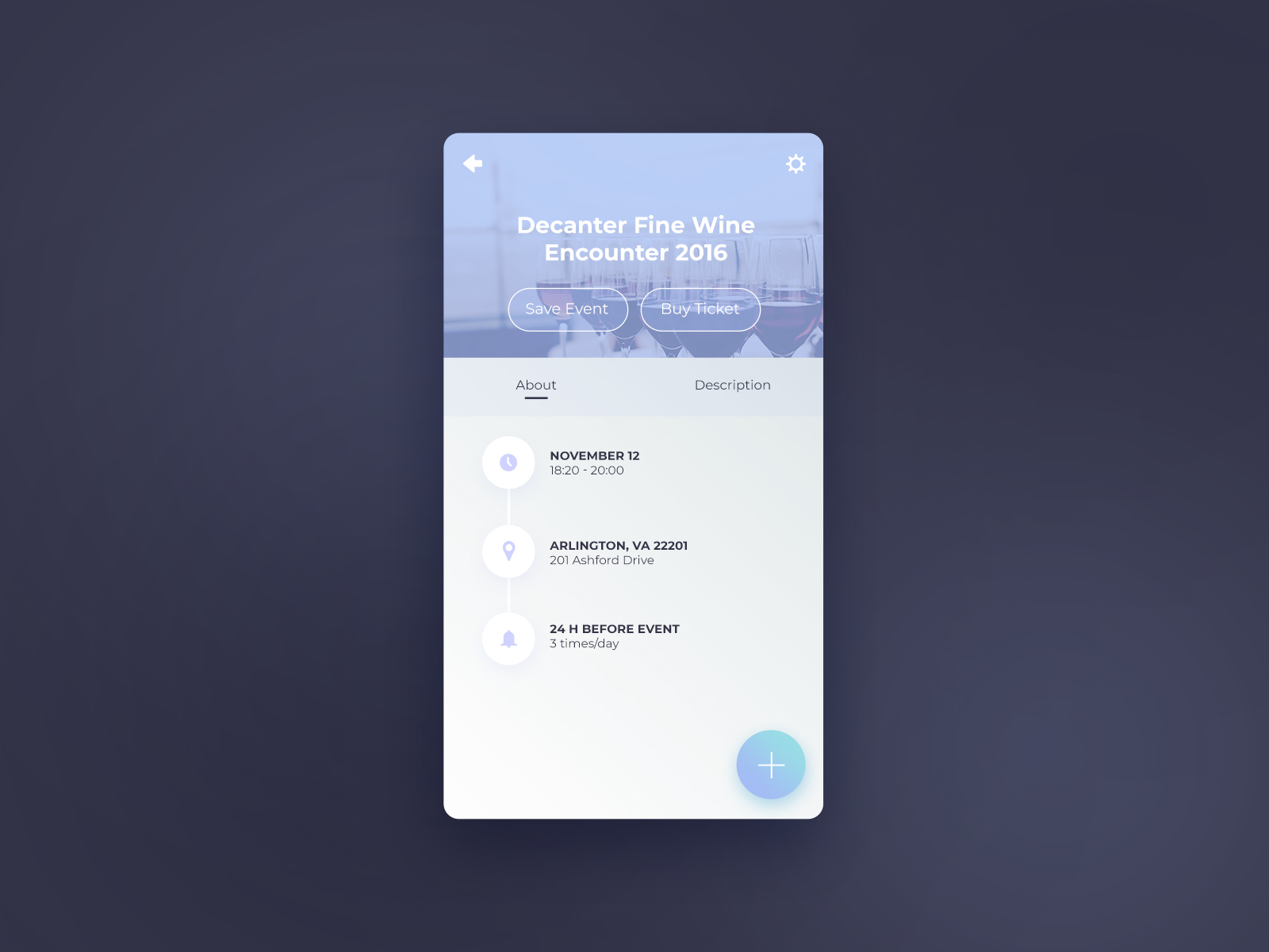 UI Design Daily | Event Details