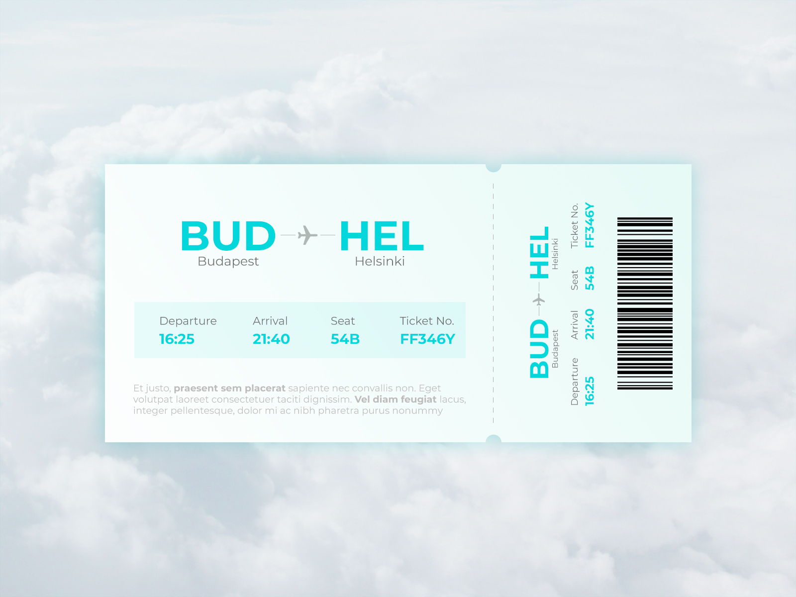 UI Design Daily | E-Ticket