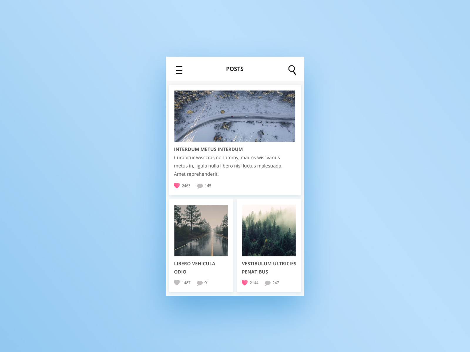 UI Design Daily | Blog Posts