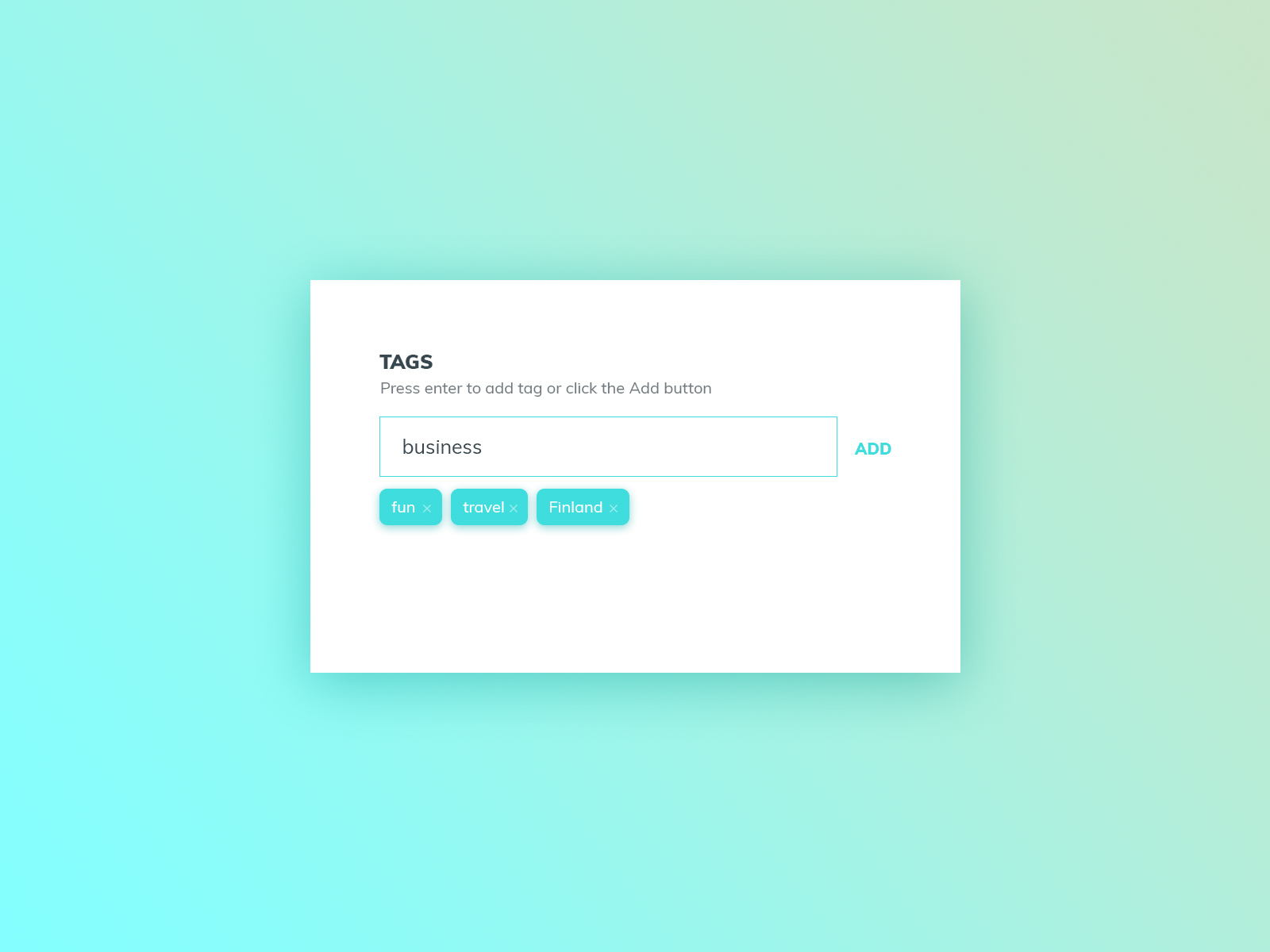 UI Design Daily | Tagging