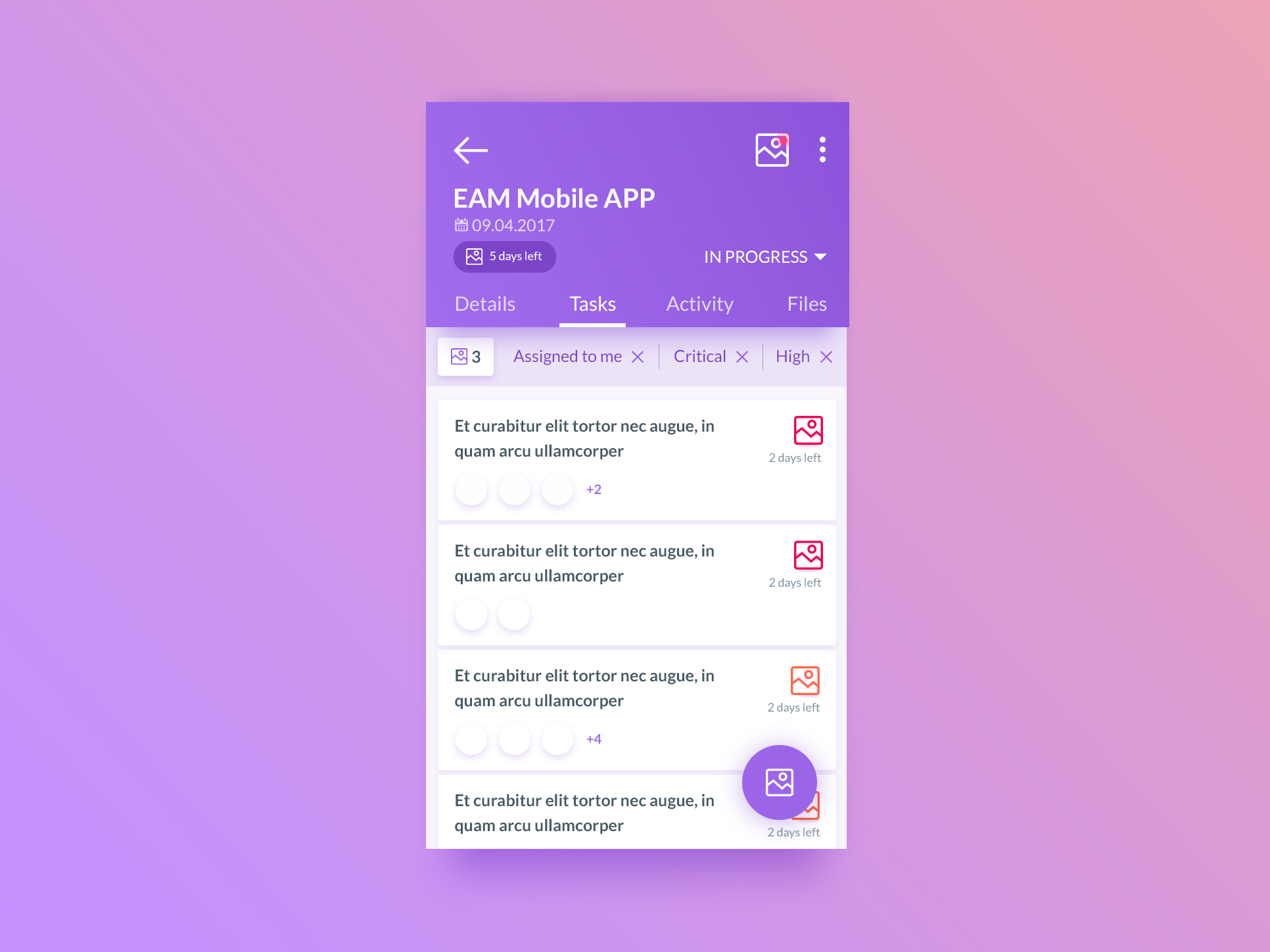 UI Design Daily | Task List