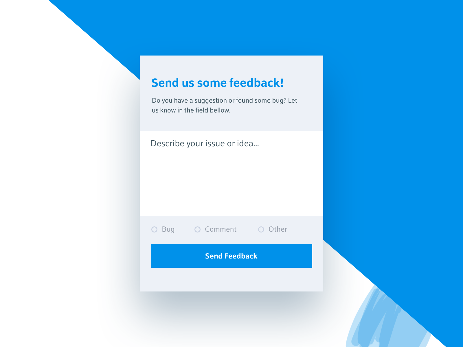 UI Design Daily | Send Feedback