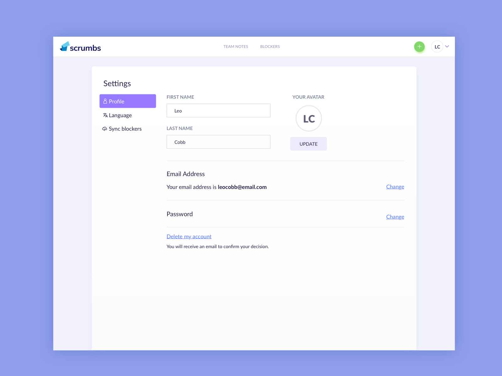 UI Design Daily | Profile Settings