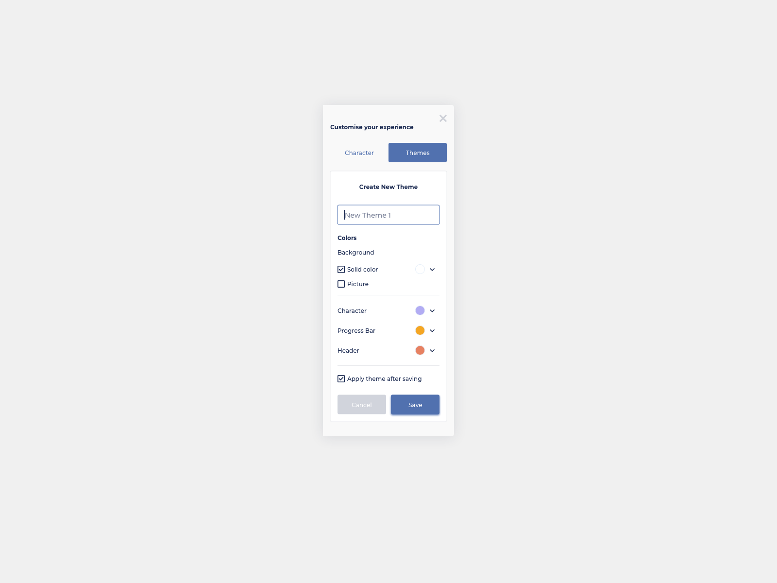 UI Design Daily | Theme Customization