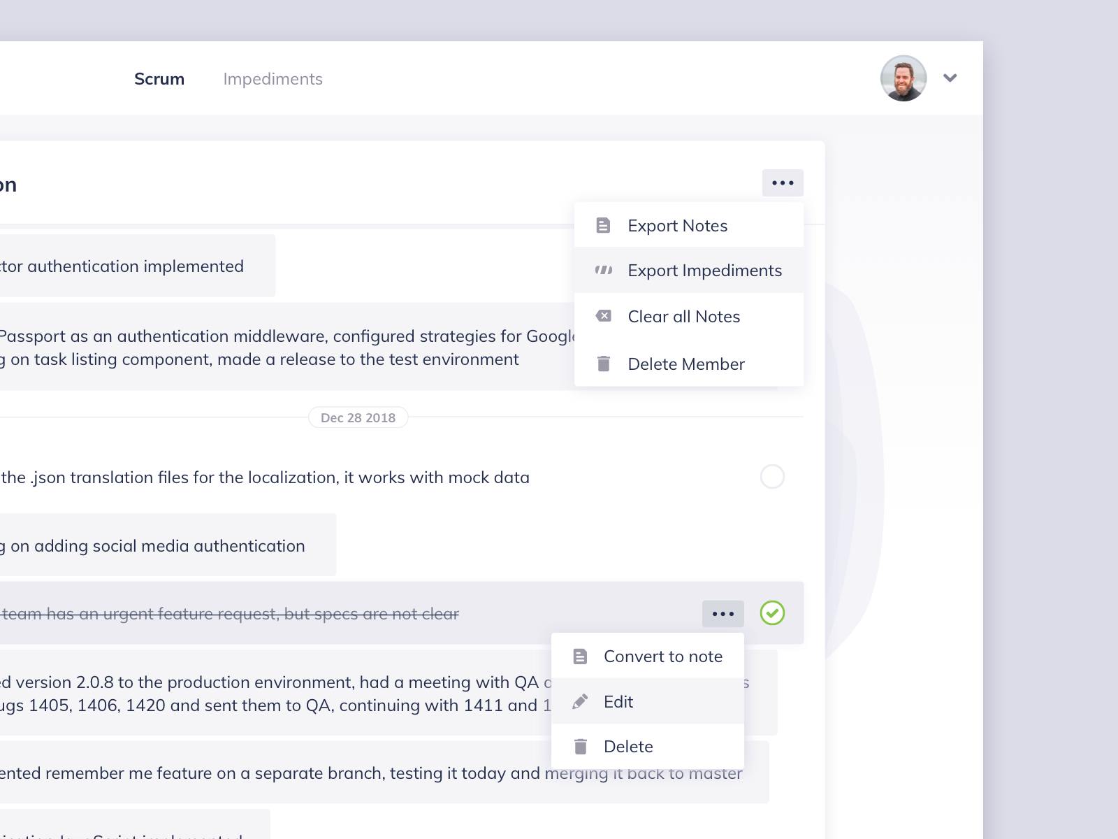 UI Design Daily | Options Dropdown