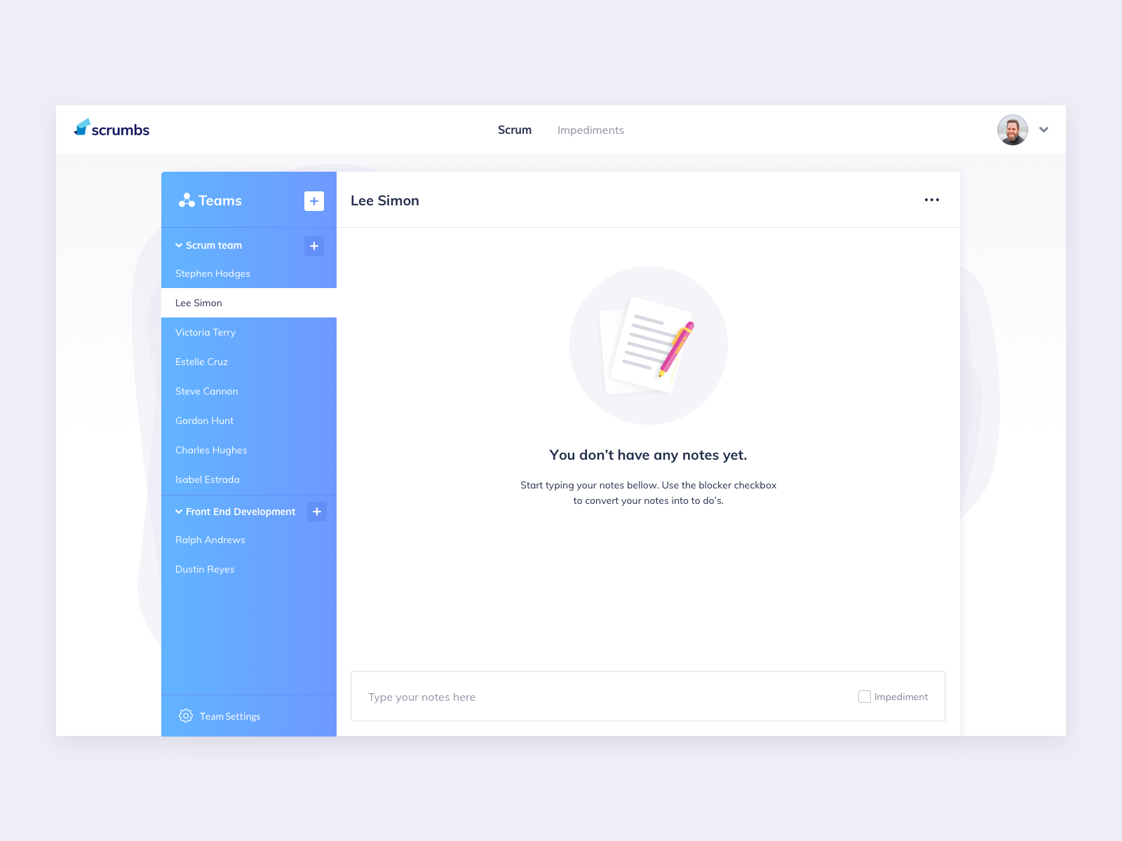 UI Design Daily | Empty Notes