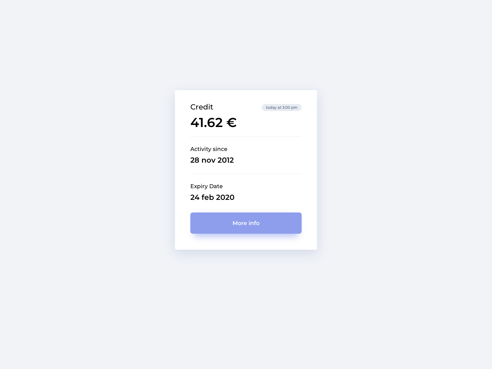 UI Design Daily | Details Card