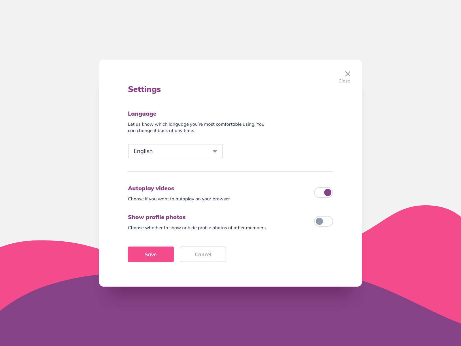 UI Design Daily | Settings Modal