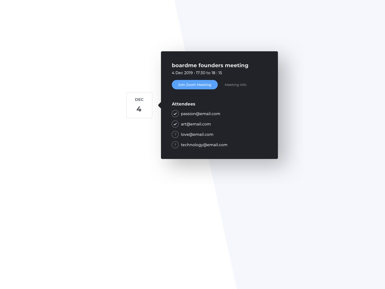 UI Design Daily | Event Details
