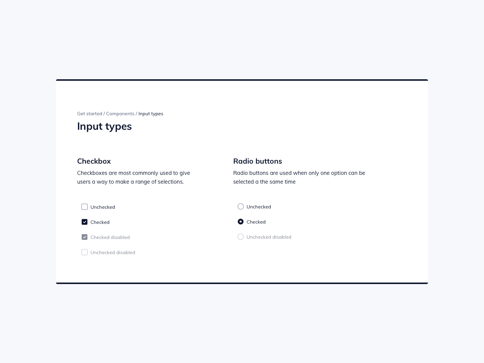 UI Design Daily | Input Types