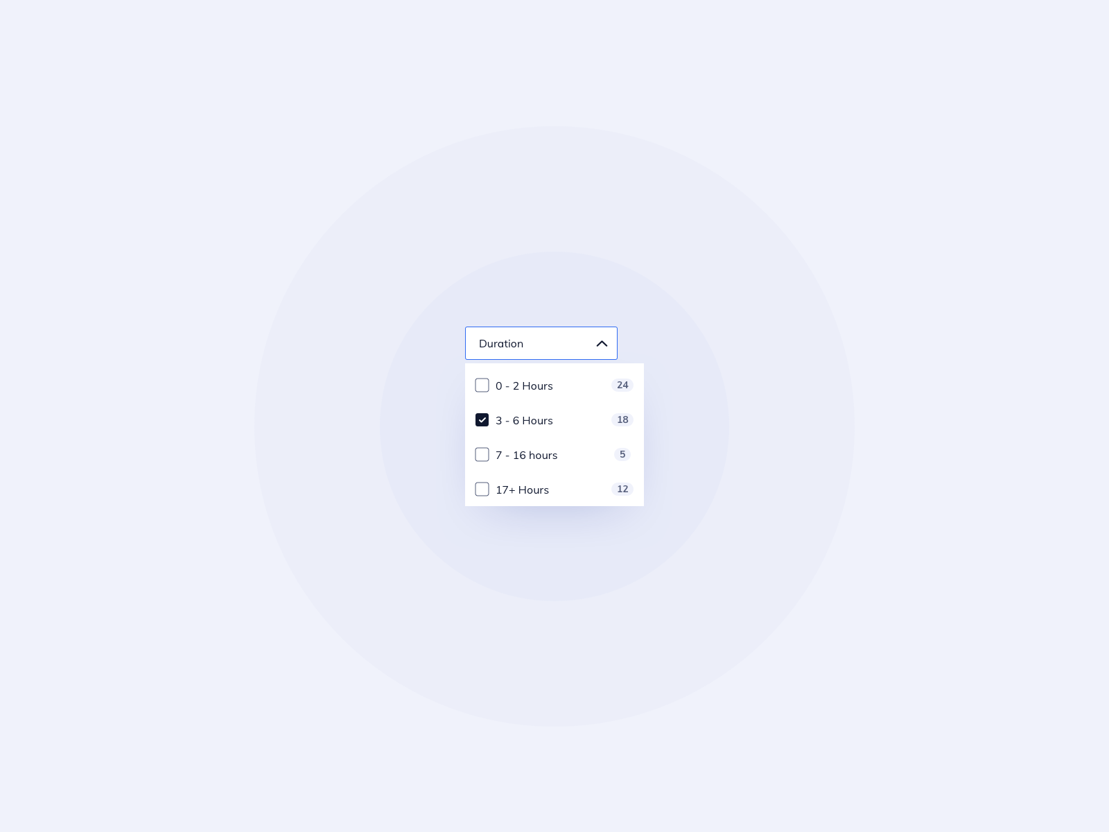 UI Design Daily | Duration Dropdown
