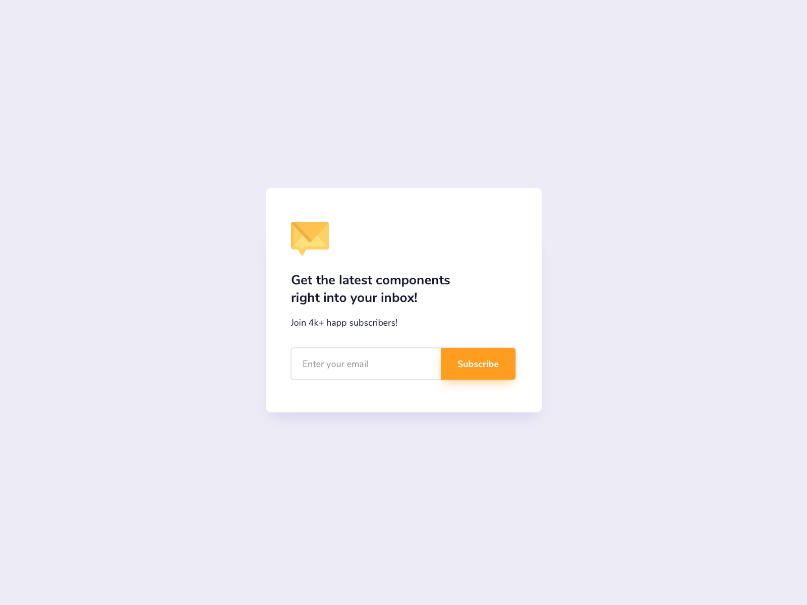 UI Design Daily | Subscribe Card