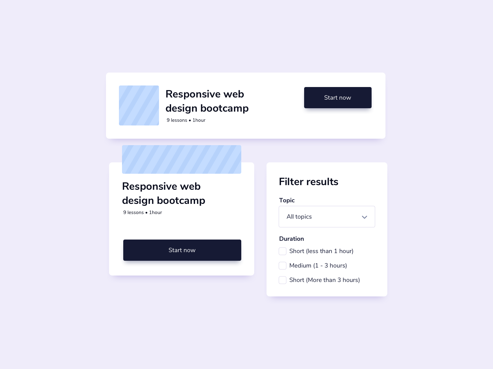 UI Design Daily | Cards