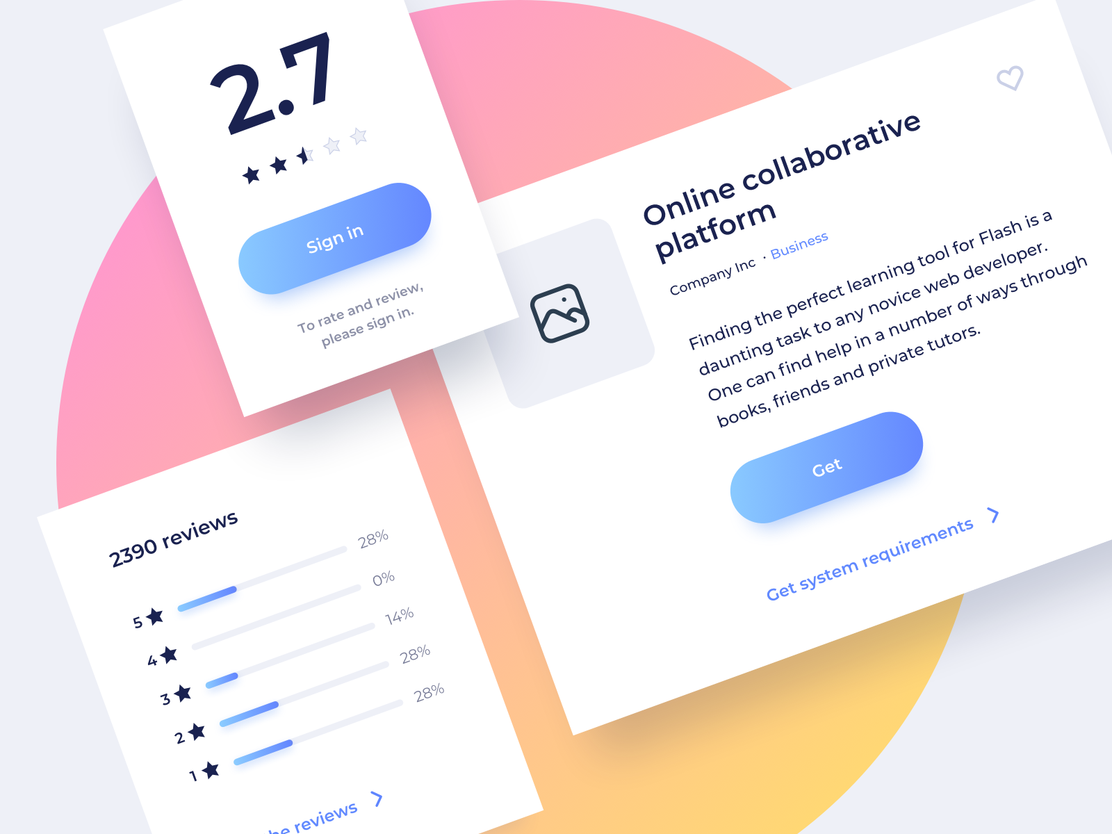 UI Design Daily | Rating components
