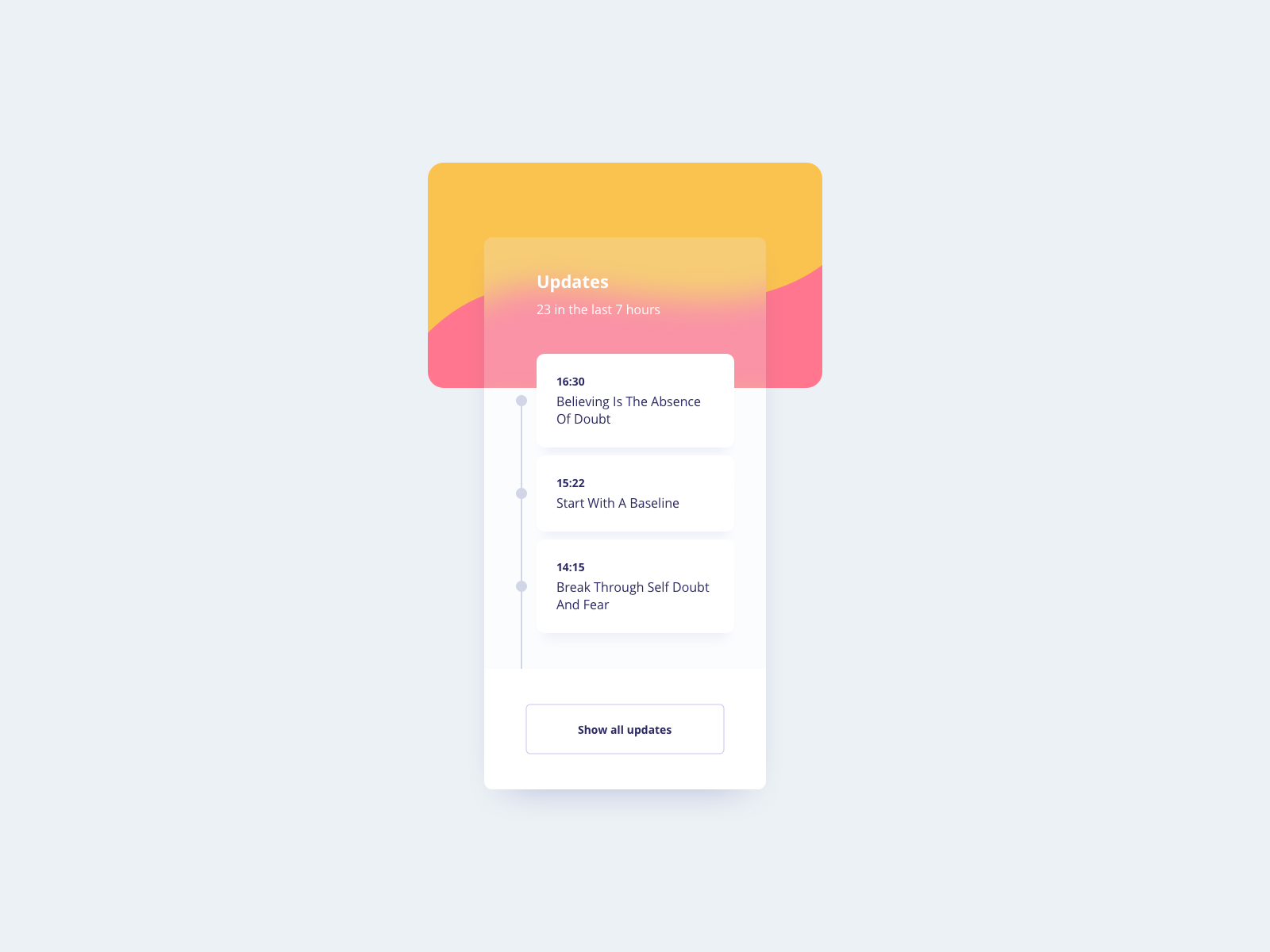 UI Design Daily | Timeline