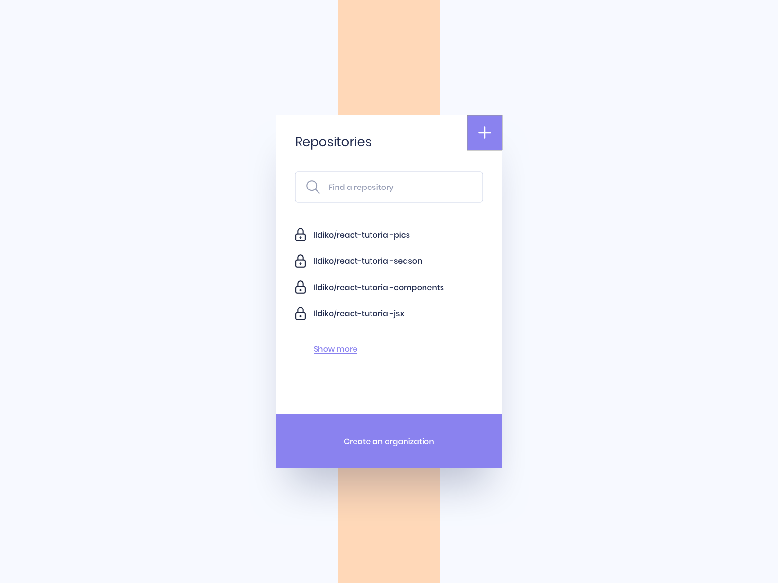 UI Design Daily | Repository List