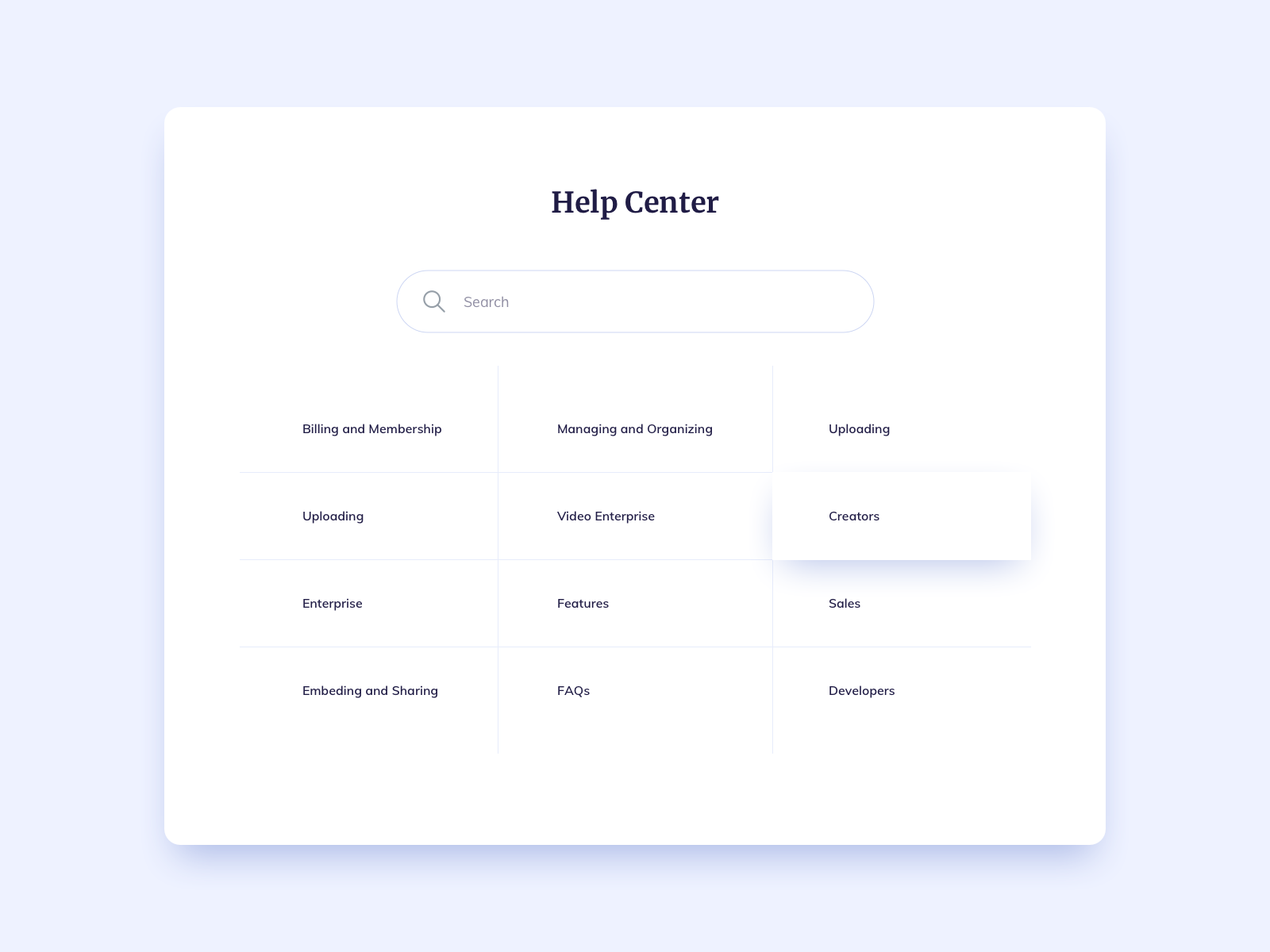 UI Design Daily | Help Center