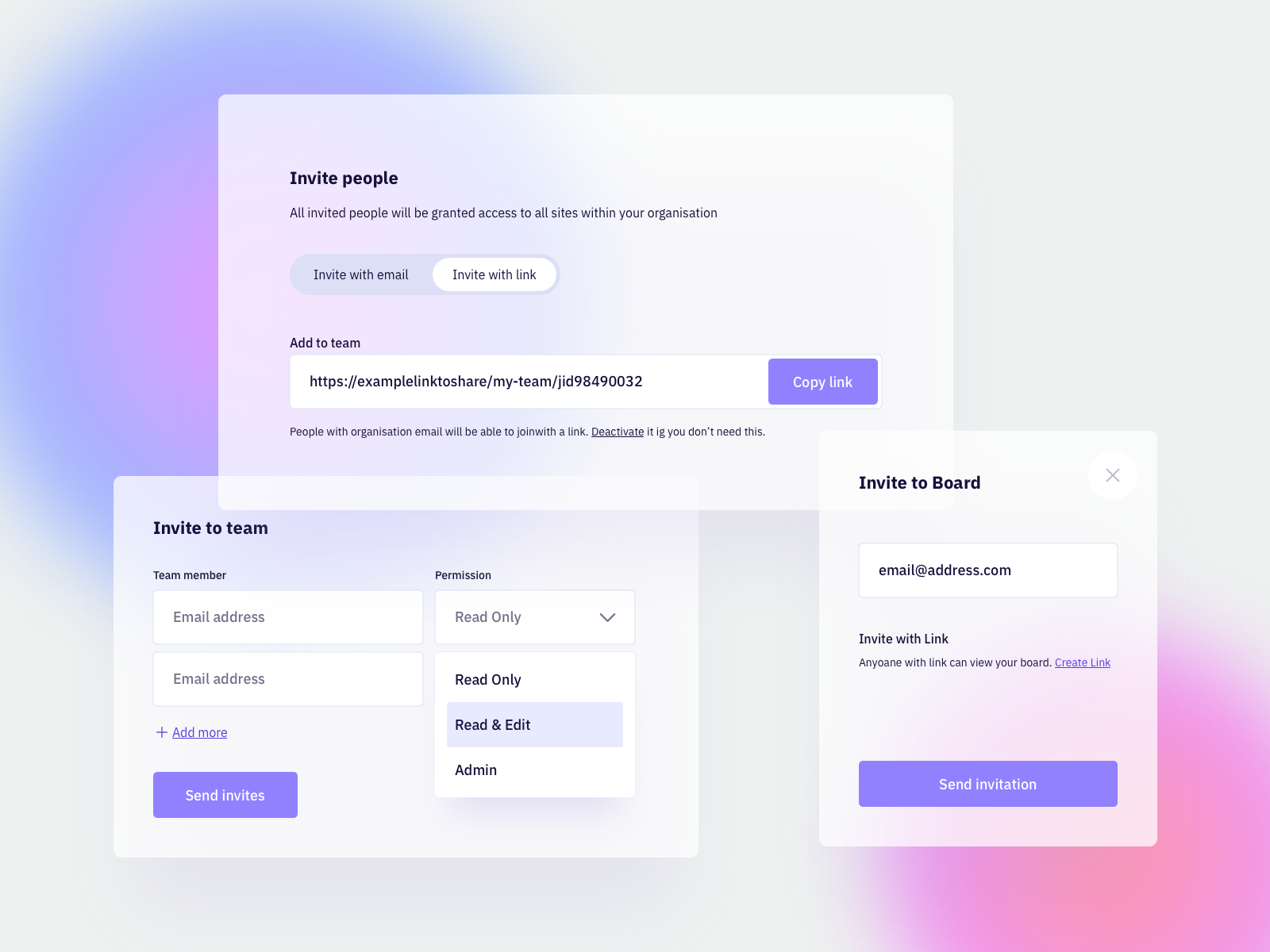 UI Design Daily | Invite Cards