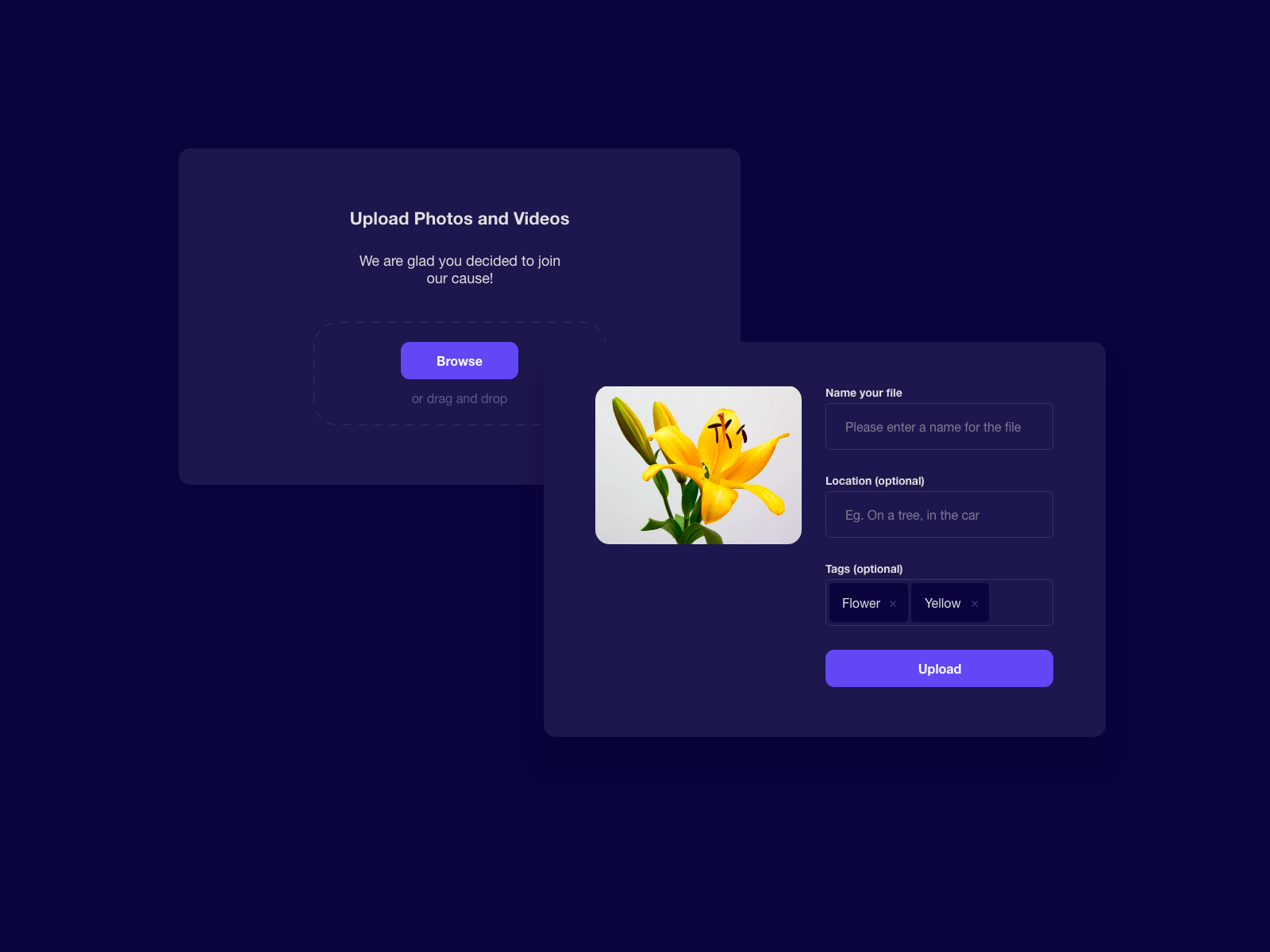 UI Design Daily | Upload Components