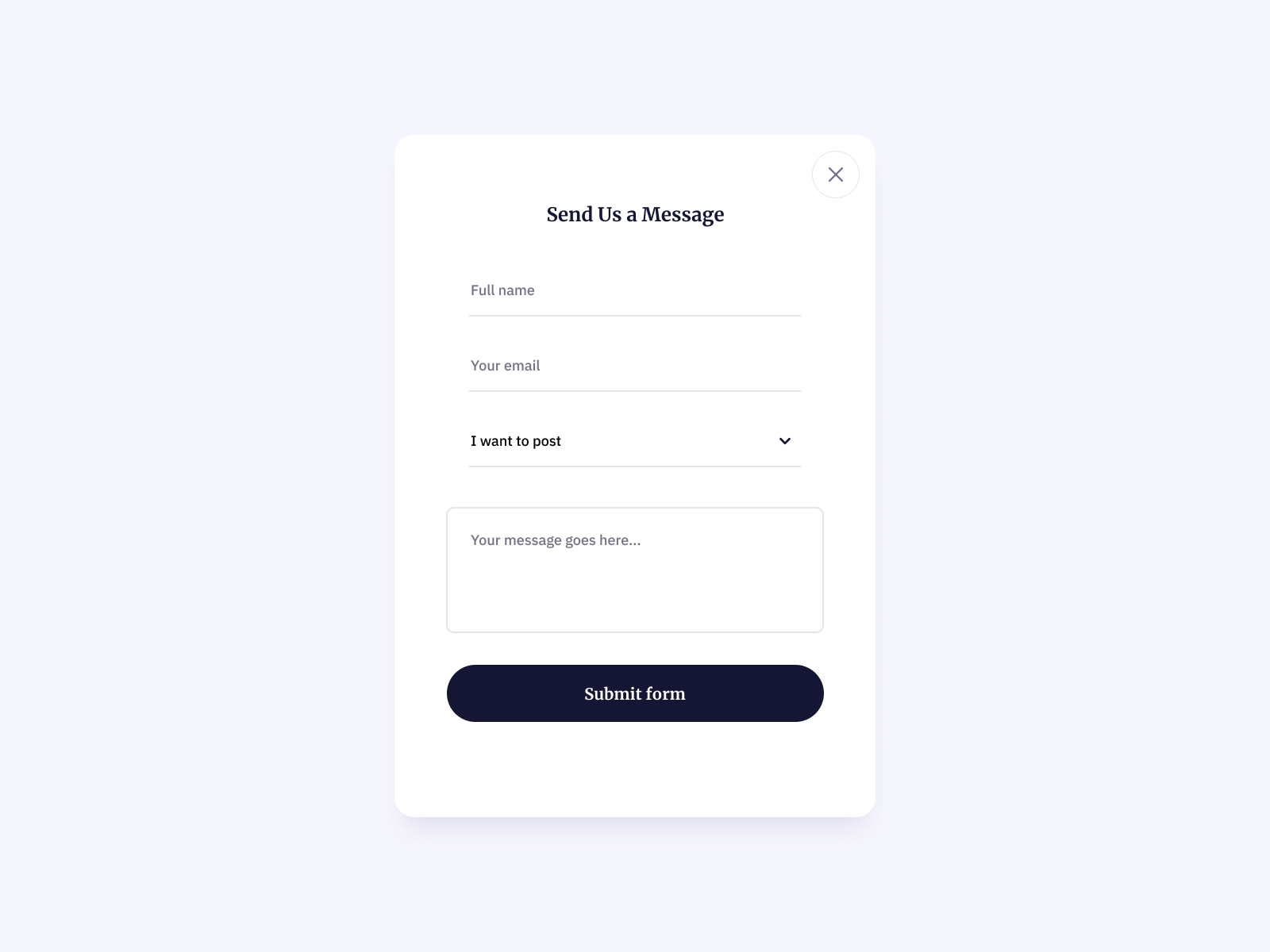 UI Design Daily | Contact Form