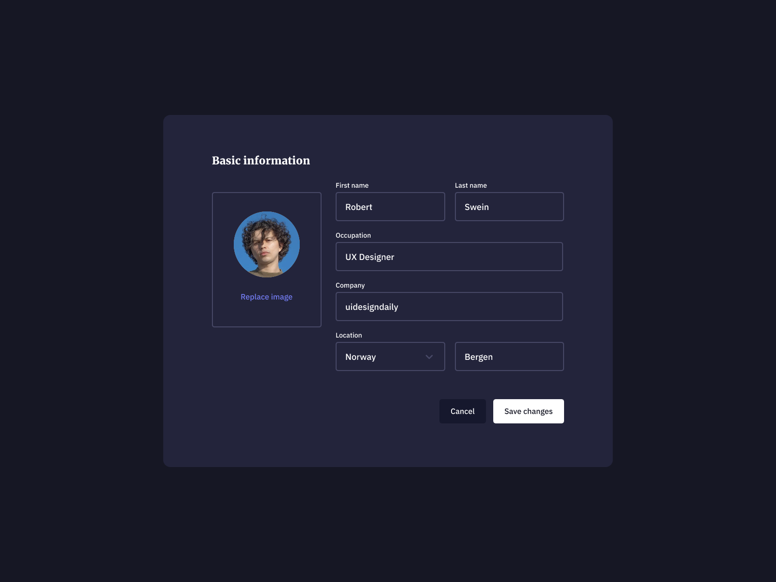 UI Design Daily | Form
