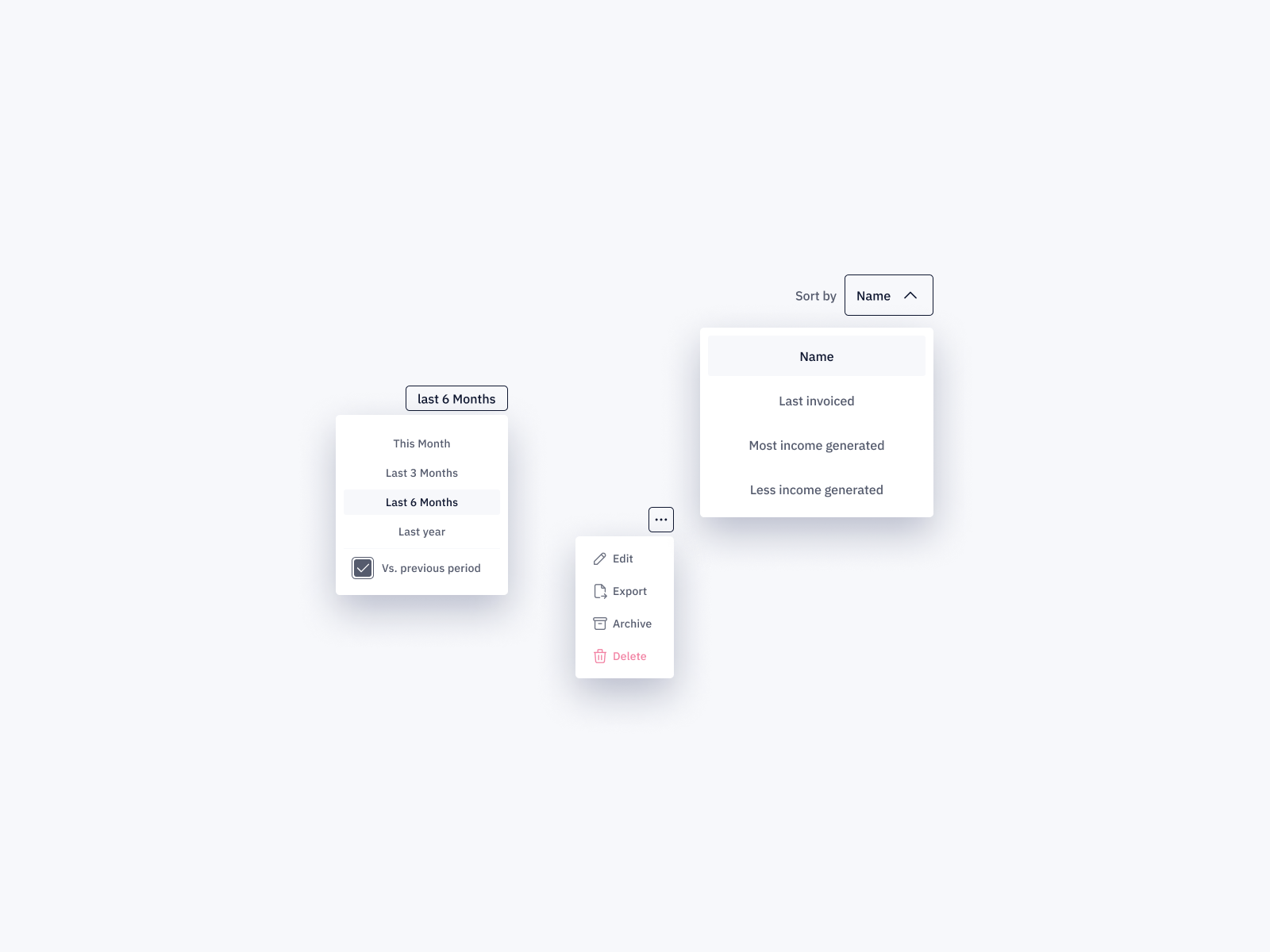 Ui Design Daily Dropdown Menus 