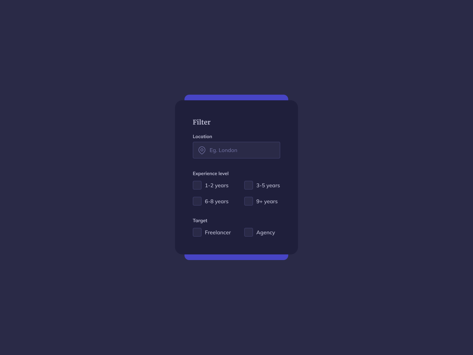 UI Design Daily | Filter Card UI Design