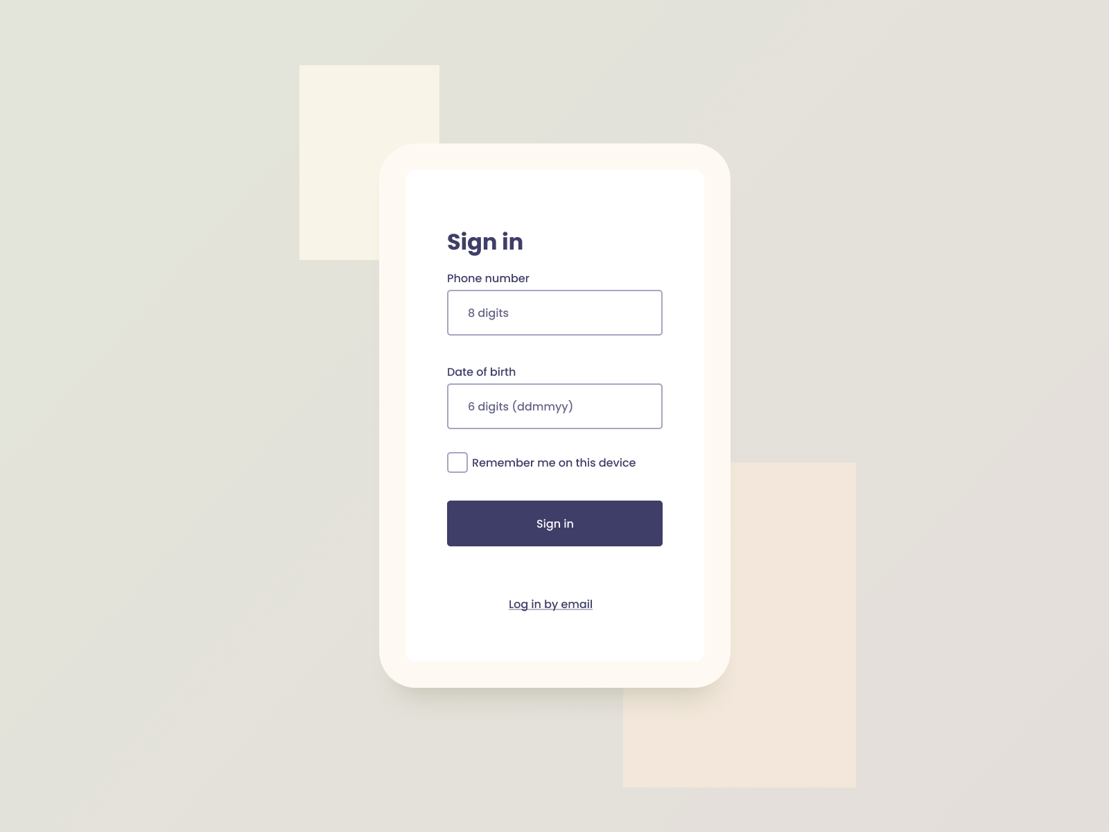 UI Design Daily | Sign In