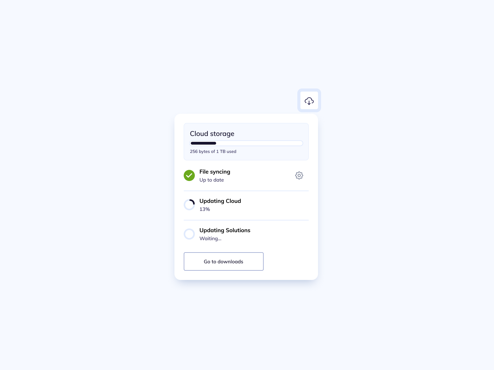 UI Design Daily | Download Status