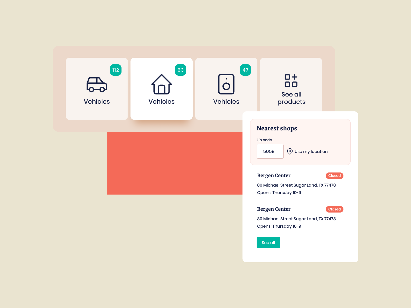 UI Design Daily | Pick Up In Store Card