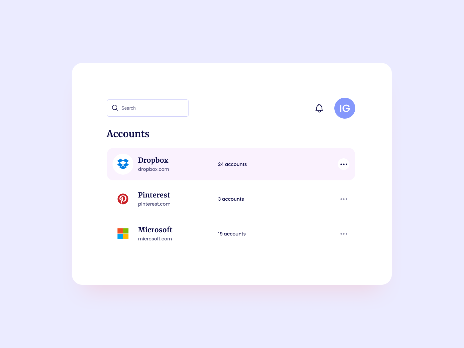 UI Design Daily | List