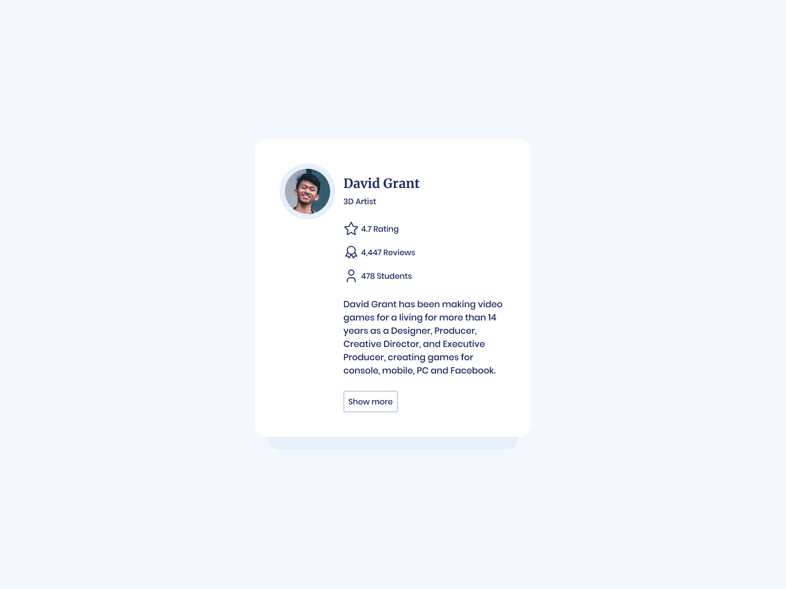 UI Design Daily | User Card