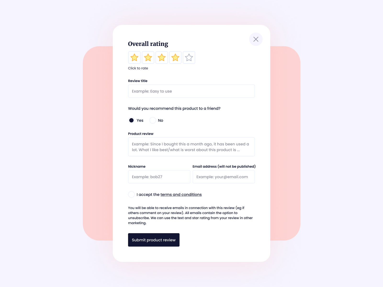 UI Design Daily | Product Review Modal UI Design Daily | Product Review Modal