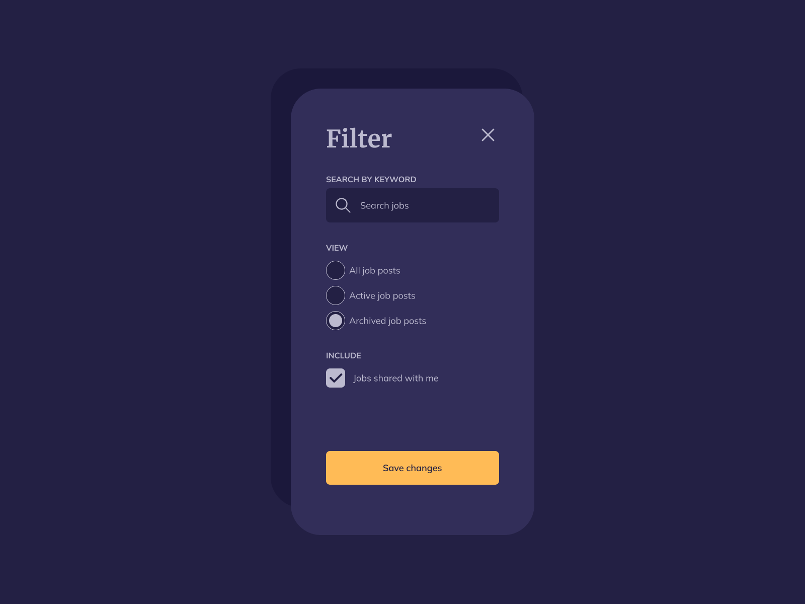 UI Design Daily | Filter Modal UI Design Daily | Filter Modal