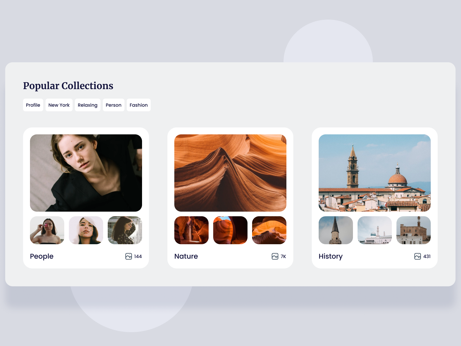 UI Design Daily | Collections List