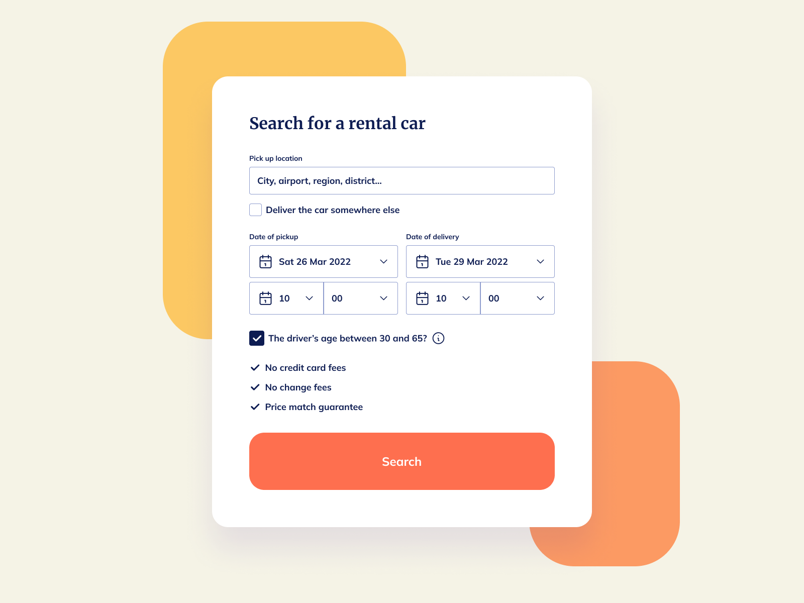 UI Design Daily | Rent A Car UI Design