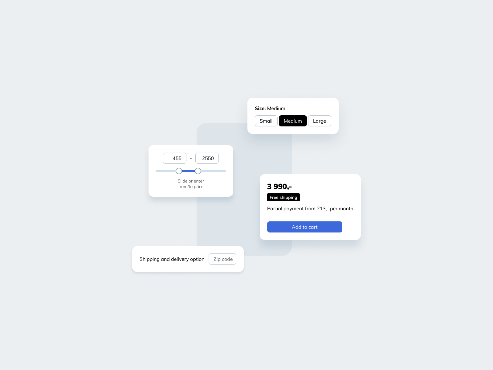 UI Design Daily | Webshop UI Components