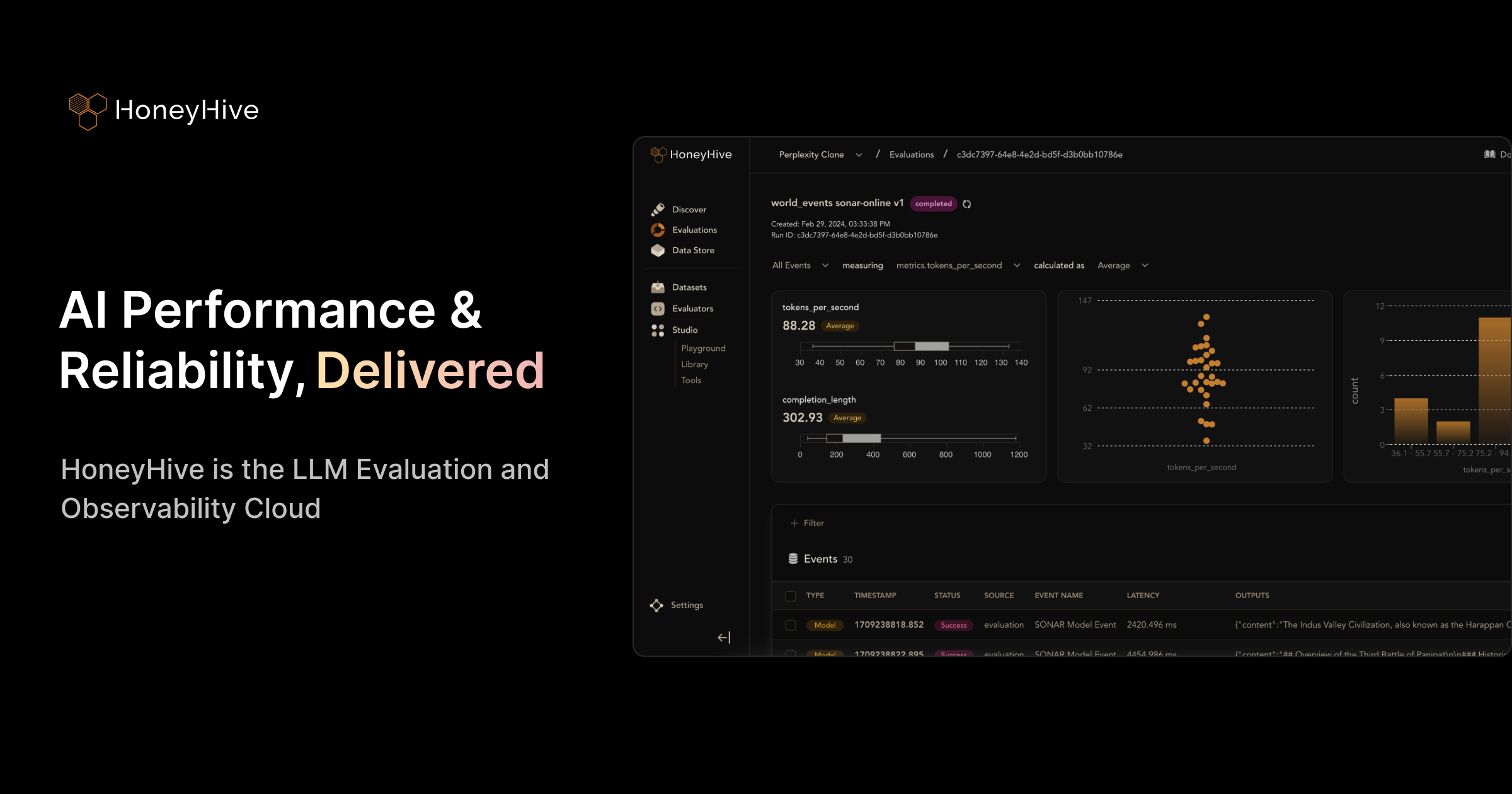 HoneyHive - LLM Evaluation and Observability Platform
