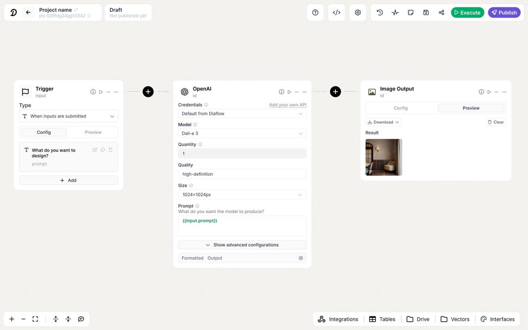Diaflow | The easiest way to build GenAI tools & apps