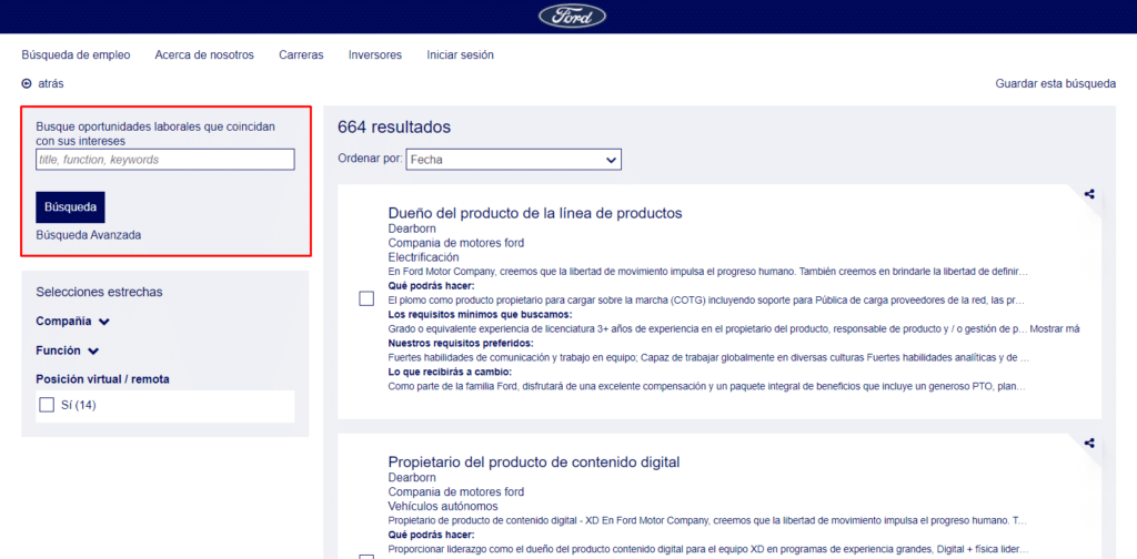 Enviar currículum a Ford: pasos y consejos