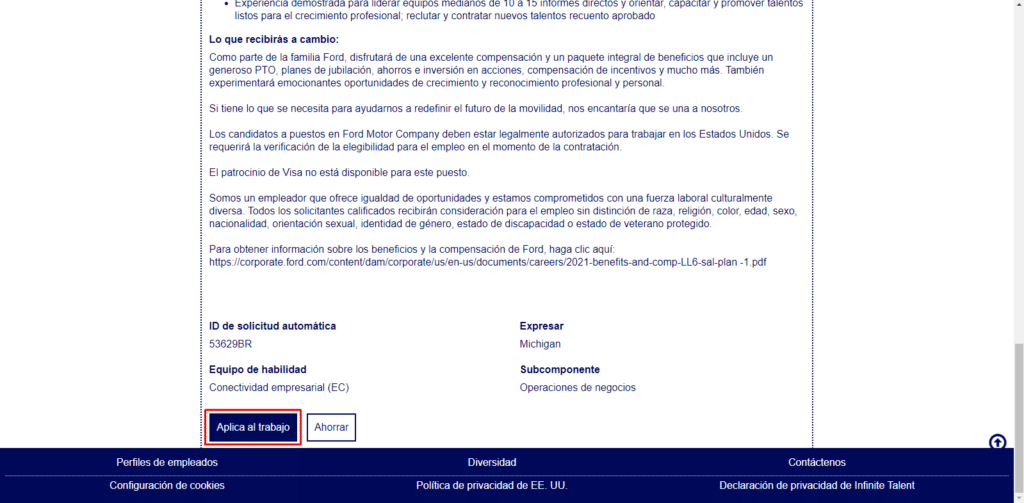 Enviar currículum a Ford: pasos y consejos